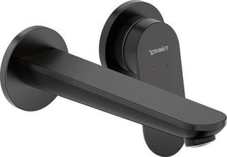 Duravit Wave - Unterputz-Waschtischarmatur, 2-Loch-Montage, schwarz matt WA1070004046 - Duravit