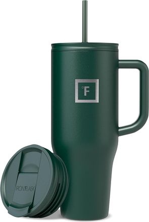 Iron Flask Isoliert Trinkbecher mit Strohhalm Deckel und Griff - 1.2L - Thermobecher K&uuml;hlt 11 Stunden und 48 Stunden Eisgek&uuml;hlt - Vakuum Doppelwandig Edelstahl T