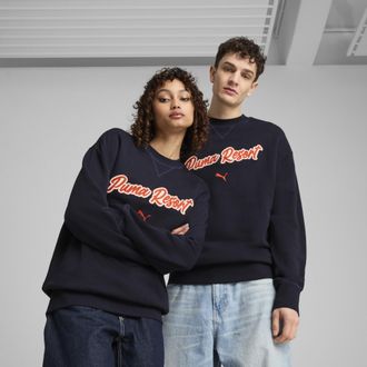 Puma PREMIUM ESS Relaxed Graphic Rundhalsshirt Unisex, Kleidung, Blau, XXL