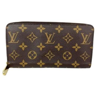Louis Vuitton Pre-owned Zippy Monogram Leder Fuchsia Geldb&ouml;rse Clutch - - Pre-owned - Damen - Braun - ONE SIZE