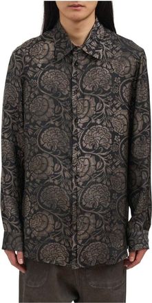 Uma Wang UMA Wang, Homme, Chemises, Gris, Taille: S Tab Shirt