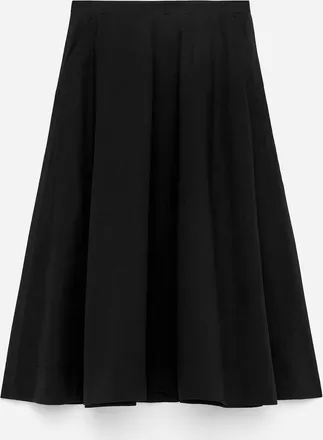 Arket Tellerrock Aus Baumwolle -Schwarz