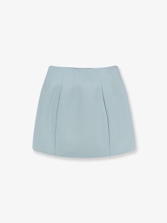 Retrof&ecirc;te Womens Satin Skirt Blue Polyester