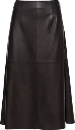 Wakakuu Icons Femme, Jupes, Brun, Taille: 38 FR Lamb Leather Skirt