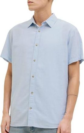 Jack & Jones Jjesummer SS Sn T-Shirt Chemise &agrave; Manches Courtes, Chambray Blue, L Hommes