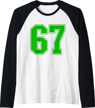 BDAZ 67 gr&uuml;ne Zahlen Raglan
