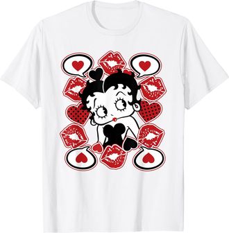Betty Boop Lippen & Herzen T-Shirt