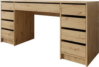 Mirjan24 Schreibtisch Ada Bis, 9 Schubladen Sch&uuml;lerschreibtisch Computertisch B:H:T 154x76x55cm, Kinderschreibtisch Arbeitstisch PC-Tisch Jugendzimmer Kinderzi