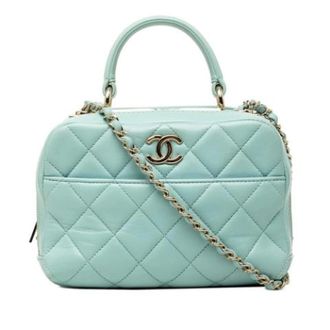 Chanel Pre-owned Matelasse Schultertasche - - Pre-owned - Damen - Blau - ONE SIZE