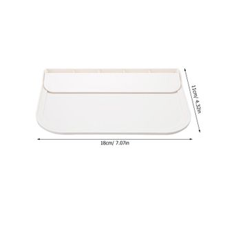 NUOBESTY Kleine Faltbare Kunststoff Wandregale zum Aufkleben Selbstklebendes Klappregal mit Hoher Tragf&auml;higkeit f&uuml;r Bad K&uuml;che und Wohnzimmer 2 St&uuml;ck Wei&szlig;