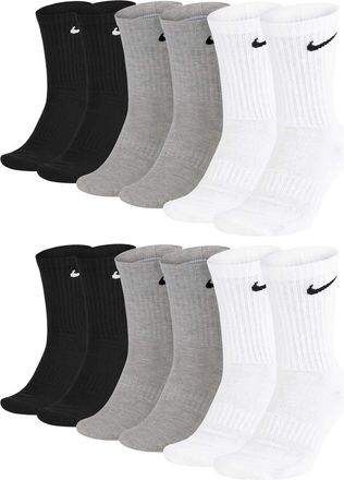 Nike Nike Unisex Trainingssocken Everyday Cushioned Crew Socks SX7664 6 Paar, Größe:42-46, Artikel:-901 grey/white/black