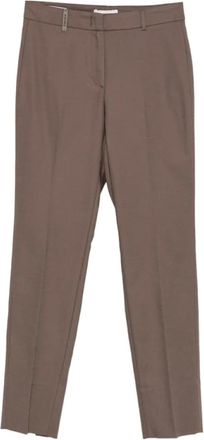 PESERICO Femme, Pantalons, Brun, Taille: 42 FR Pantalon &agrave; passants de ceinture