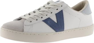 Victoria Low-Top Unisex Berlin Leder & Kontrast-Teile & Spaltleder-Zehe 1126142 für Erwachsene Azul 41