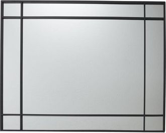 M&S Collection Miroir Rectangle Art Deco Noir