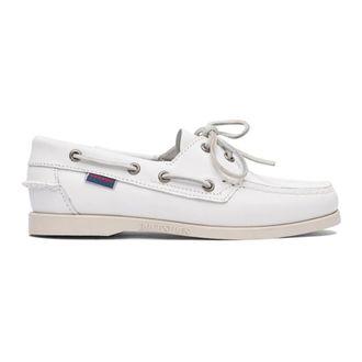 Sebago Femme, Chaussures, Blanc, Taille: 38 1/2 EU Mocassins Blancs pour Femmes