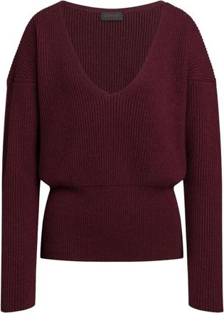 Dondup V-Ausschnitt Pullover - - Knitwear - Damen - Rot - S