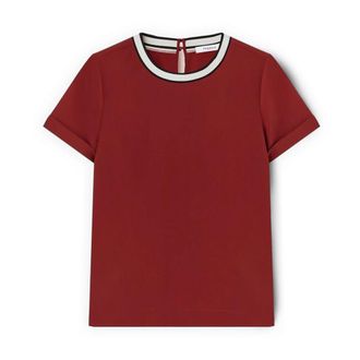 Motivi Bluse mit Strickbesatz - - Blouses & Shirts - Damen - Rot - XS