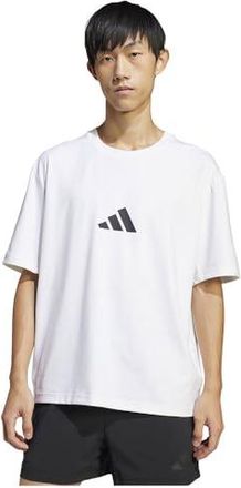 adidas Mens T-Shirt Ample Z.N.E., White, M