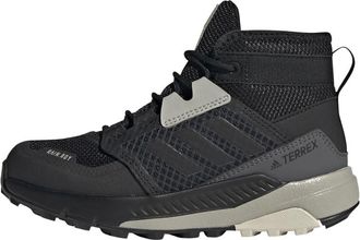adidas Unisex Kinder Terrex Trailmaker Mid RAIN.RDY Hiking Shoes, Core Black/Core Black/Aluminium, 31 EU