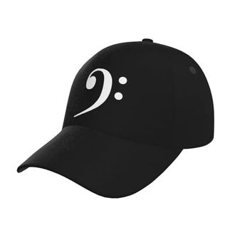 Generic Chapeau De Baseball Logo De Musique en Cl&eacute; De FA Chapeau De Golf Mode R&eacute;glable Casquette Unisexe, pour Camping, Femmes, Randonn&eacute;e, 55-59cm