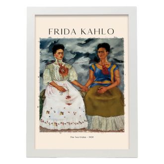 Nacnic Poster Zwei FridasDekorative Bilder f&uuml;r Ihr Wohnzimmer, Schlafzimmer, Zuhause. Wandkunst-Drucke. &Auml;sthethetische Wanddrucken, die von Frida Kahlo A3 mi