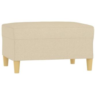 vidaXL Repose-pied Cr&egrave;me 70x55x41 cm Tissu Vidaxl