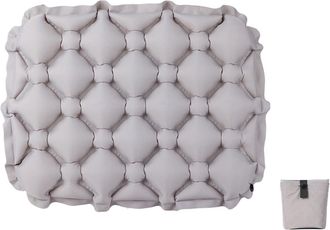 Generico Aufblasbarer Sitzkissen: Leichtes Reise-Sitzkissen, tragbar, luftgef&uuml;llt, f&uuml;r Flugzeug, B&uuml;ro, Auto, Campingausr&uuml;stung, Stadionsitze, Komfort