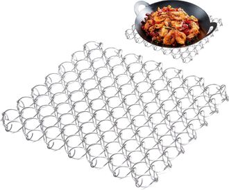 Generic Topfuntersetzer aus Edelstahl, spiralf&ouml;rmige Topfuntersetzer aus Edelstahl, Tassenmatte mit Spiraldrahthalter - Edelstahl K&uuml;chenuntersetzer f&uuml;r Campin