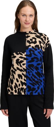Betty Barclay Damen 5281/1439 Pullover, Patch Black/Blue, 42