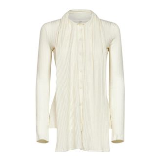 Toteme Schalkragen-Cardigan - - Knitwear - Damen - Beige - M