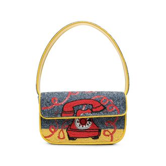 Staud Tommy Hotline Bead-embellished Shoulder Bag