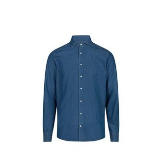 Hackett Chemise denim en coton m&eacute;lang&eacute;