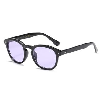 SHEEN KELLY Vintage Runde Sonnenbrille Frau Eyewear M&auml;nner Sonnenbrille Rosa Blau