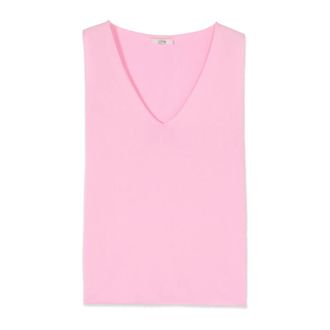 Oltre Seamless Knit Top - - Knitwear - Damen - Rosa - S