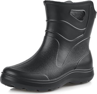 Ladeheid Gummistiefel Damen leichte Eva wasserfeste Schuhe Damen Bequeme und komfortable Gummischuhe KL027D (Schwarz, 36 EU)