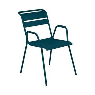 Fermob Fauteuil empilable Monceau - Bleu - Acier peint - Designer Studio Fermob