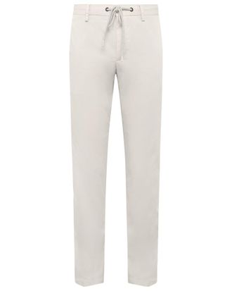 Alberto Superleichte Chino mit Stretch und Tunnelzug, Slim Fit in