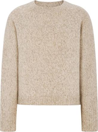 Lollys Laundry Rundhals-Strickware - - Knitwear - Damen - Beige - M
