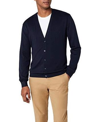 Henbury Mens Lightweight V Cardigan Gilet, Bleu (Navy), XX-Large Homme