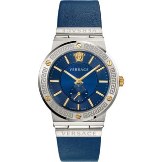 Versace Greca Logo Uhr - - Accessories - Herren - Grau - ONE SIZE