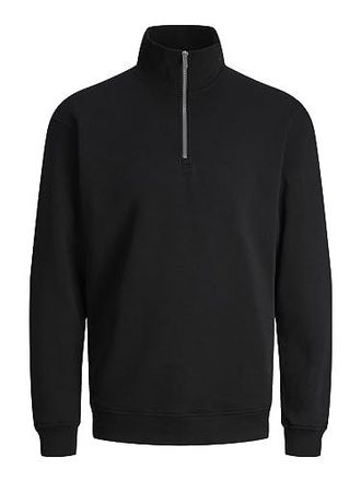 Jack & Jones Jjebradley Sweat Demi-zip Noos Homme Maillot de surv&ecirc;tement, Noir, XXL