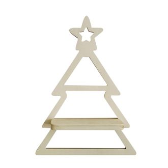 Generic Regale aus Holz,Aufbewahrungsregal mit Weihnachtsbaum-Design - Weihnachts Wandregal | F&uuml;r Festliche Deko Wohnzimmer Flur T&uuml;r Kamin Bad Diele Eingangsb