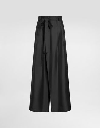 Dolce & Gabbana Hose Aus Seidentwill - Mann Hosen Und Shorts Schwarz 52