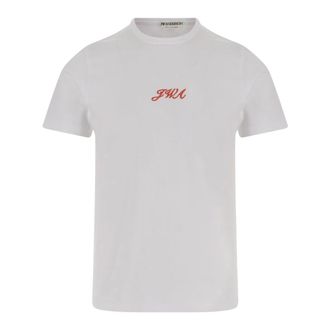 J.W.Anderson Baumwoll-T-Shirt mit Logo - - Tops - Damen - Wei&szlig; - XS