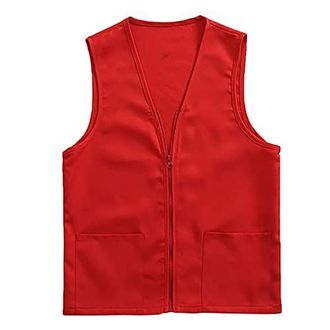 Generic Gilet dactivit&eacute; postulante pour adulte - Gilet de supermarch&eacute; - V&ecirc;tements de travail - Gilet bouffant long pour femme, Rd3., 3XL