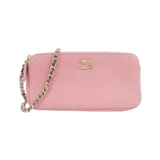 Chanel Pre-owned Goatskin Chain Wallet - - Pre-owned - Damen - Rosa - ONE SIZE