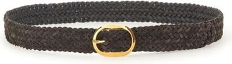 Tom Ford Gürtel - Woven Leather Belt - Gr. 110 - in Schwarz - für Damen