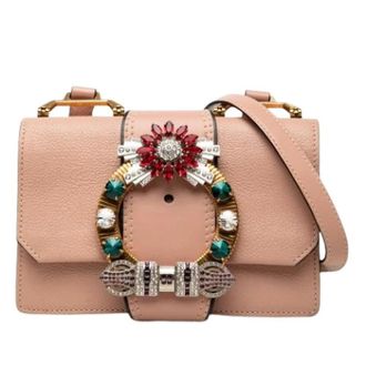 Miu Miu Pre-owned Crystal Embellished Crossbody Bag - - Pre-owned - Damen - Rosa - ONE SIZE