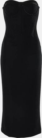Sportmax Bustier-Kleid aus Samt