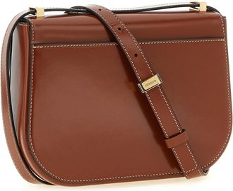 Ferragamo Double Gancini Shoulder Bag - Cognac